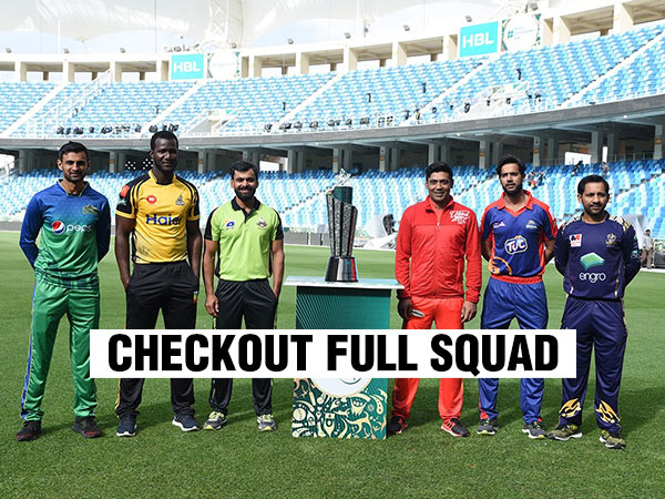 PSL 2021 Teams and Squad | Full squads before tournament resumption