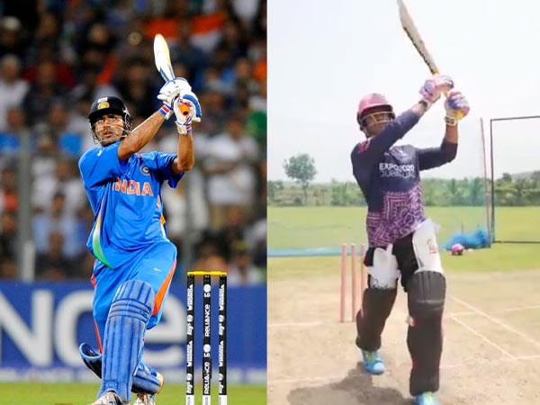 WATCH: Riyan Parag recreates MS Dhoni's match-winning six from 2011 ...