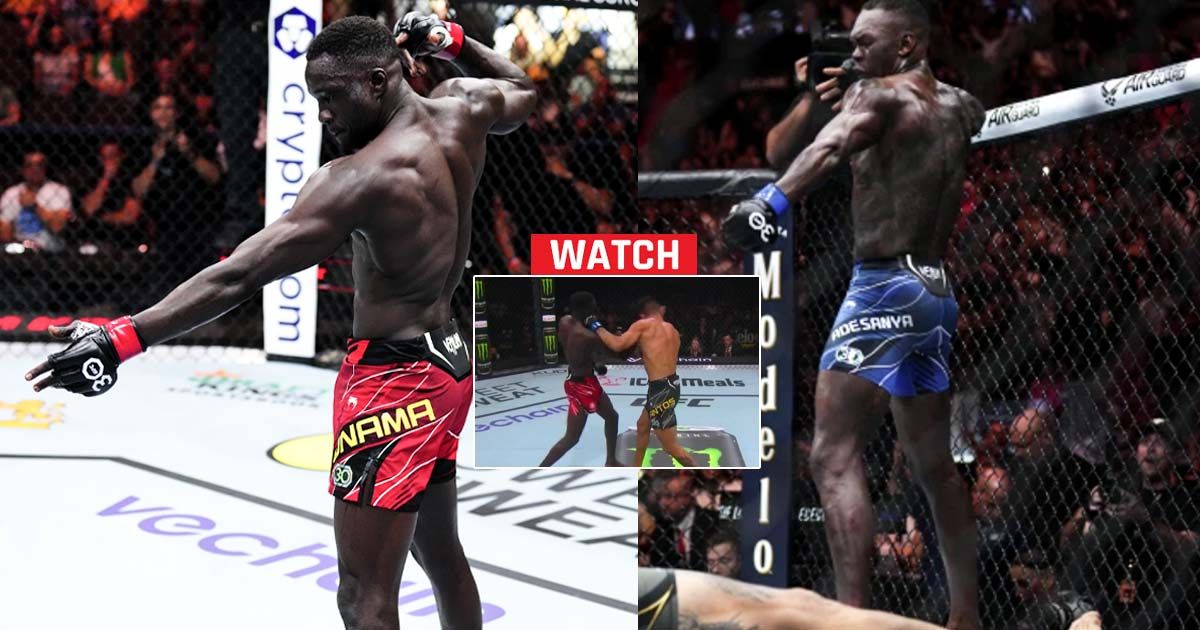 David Onama Israel Adesanya bow-arrow celebration | David Onama ...