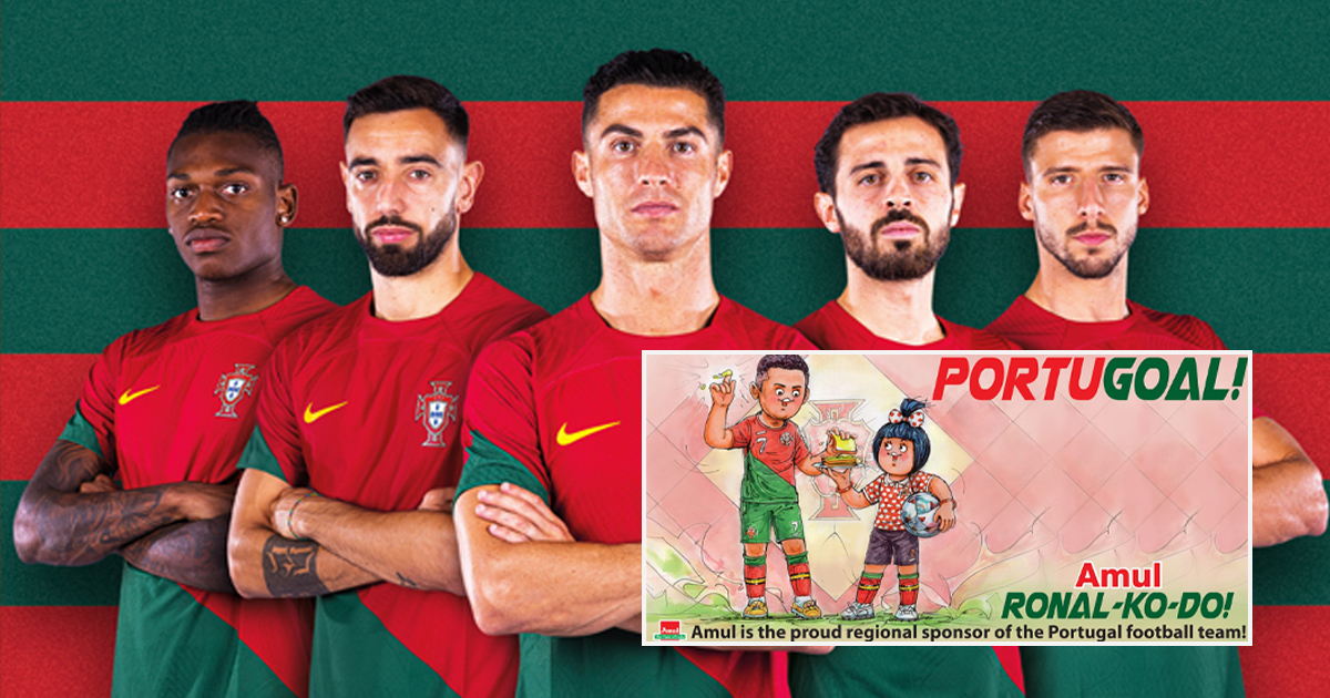 Amul Portugal Sponsor | Amul Associate with Cristiano Ronaldo For FIFA ...